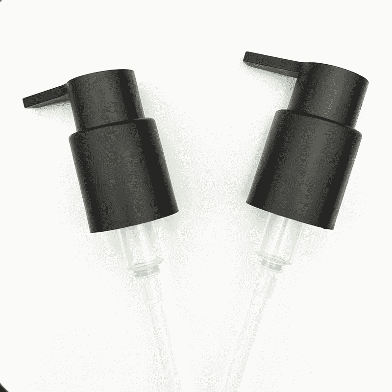 Matte Black Clip Lock Cosmetic Lotion Pump