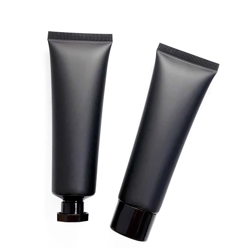 50ml matte black cosmetic tubes skincare packaging hand cream empty ...