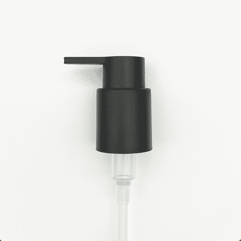 Matte Black Clip Lock Cosmetic Lotion Pump